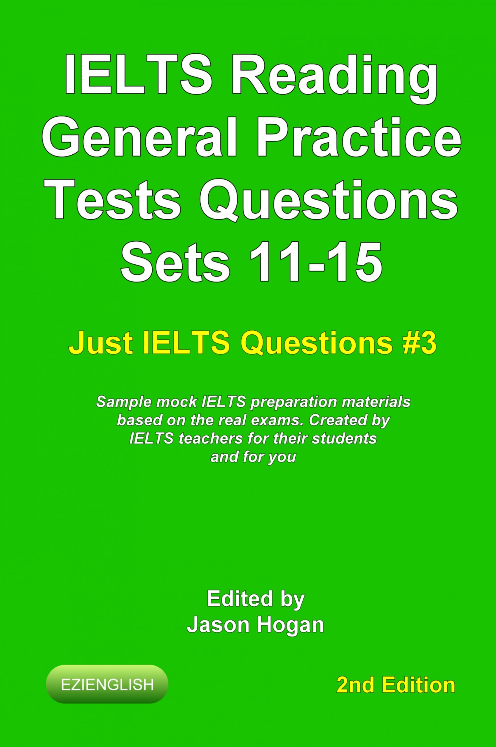 IELTS Reading General Practice Tests Questions Sets 11 15 Sample Mock